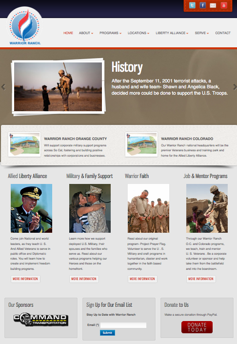Military Web Design Services